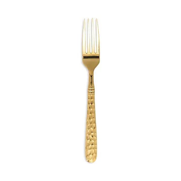 VIETRI Martellato Tone Place Fork - Gold