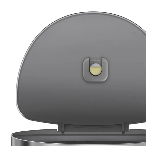 SIMPLEHUMAN 45 Liter Semi-round Liner Rim Kitchen Trash Can