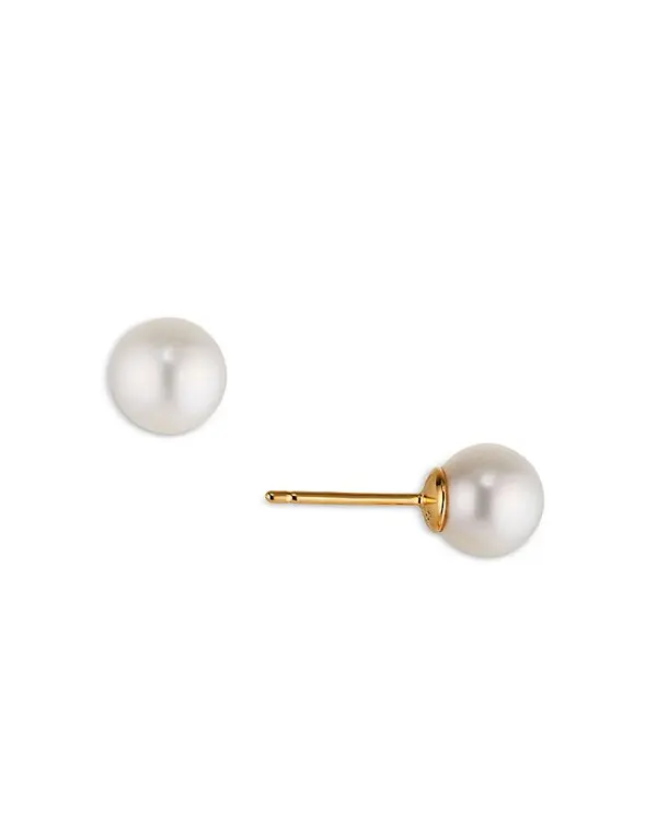 Nadri Cultured Freshwater Pearl Earrings - Gold