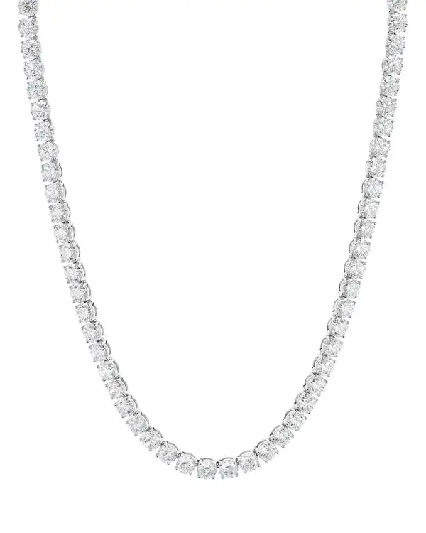 Nadri Classic Tennis Necklace - Silver