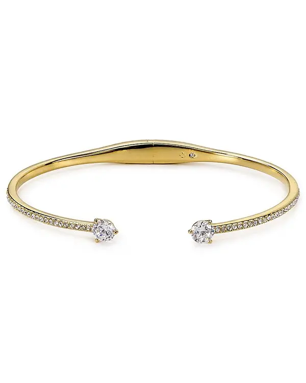 Nadri Cubic Zirconia Hinge Cuff - Gold