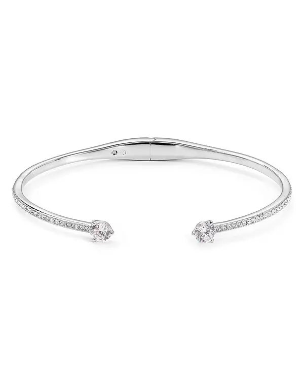 Nadri Cubic Zirconia Hinge Cuff - Silver