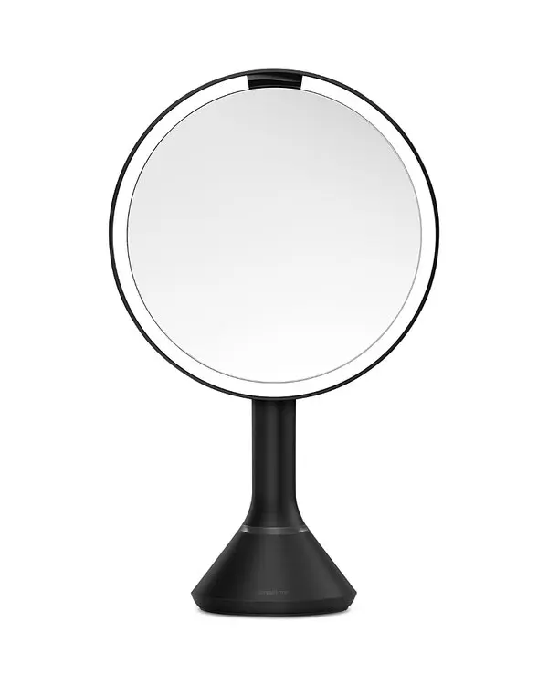 SIMPLEHUMAN 8 Sensor Makeup Mirror, 5x Magnification & Adjustable Brightness - Matte Black