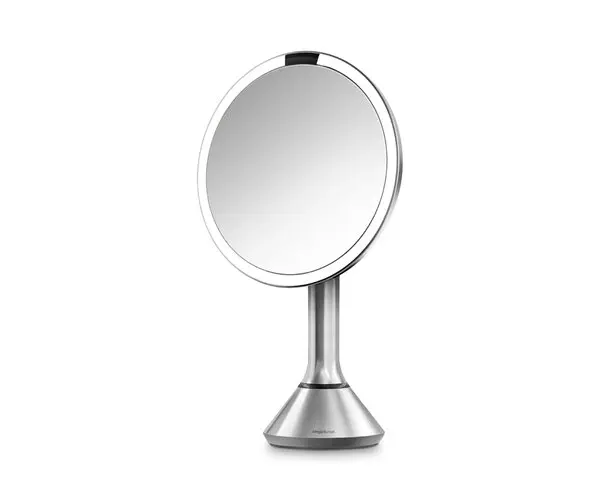 SIMPLEHUMAN 8 Sensor Makeup Mirror, 5x Magnification & Adjustable Brightness - Silver