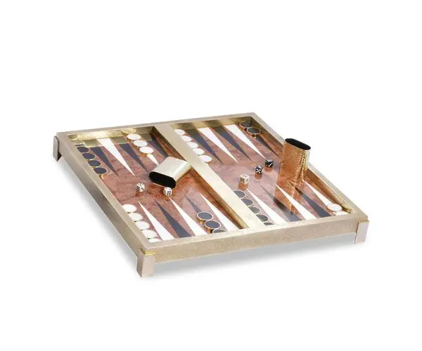 Michael Aram Marble Backgammon Set