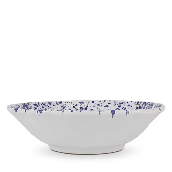 VIETRI Amalfitana Splatter Serving Bowl - Dark Blue