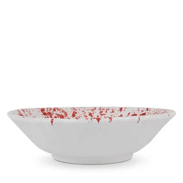 VIETRI Amalfitana Splatter Serving Bowl - Red
