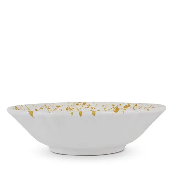 VIETRI Amalfitana Splatter Serving Bowl - Yellow
