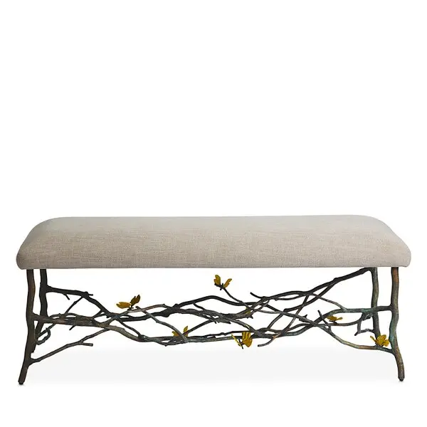 Michael Aram Butterfly Ginkgo Bench - Tan