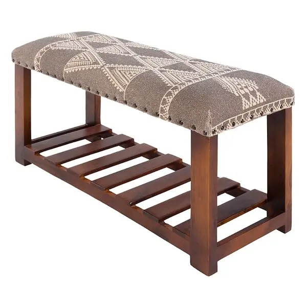 Livabliss Asmara Bench - Light Gray