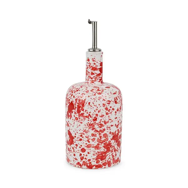 VIETRI Amalfitana Splatter Olive Oil Bottle - Red