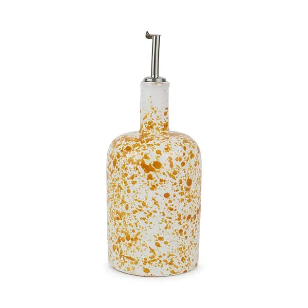 VIETRI Amalfitana Splatter Olive Oil Bottle - Yellow