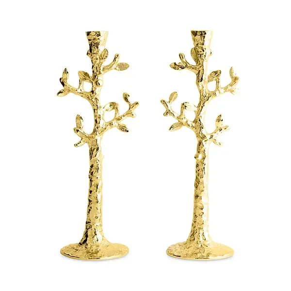 Michael Aram Tree Of Life Candle Holders, Set Of 2 - Gold