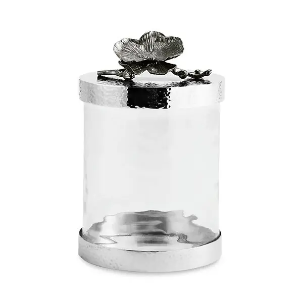 Michael Aram Black Orchid Canister, Small - Nickel Plate