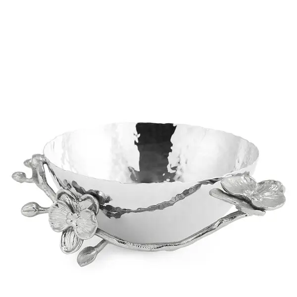 Michael Aram White Orchid Nut Bowl - Stainless Steel