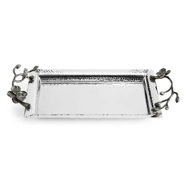 Michael Aram Black Orchid Mini Tray - Stainless Steel