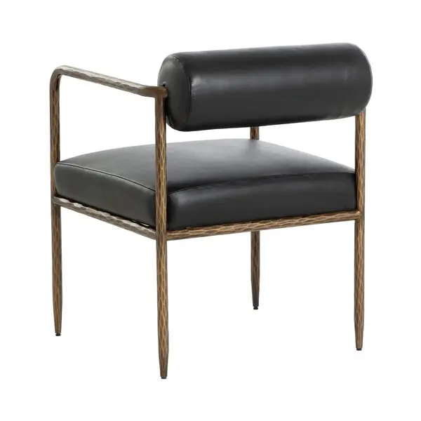 SUNPAN Ajani Dining Armchair - Charcoal Black