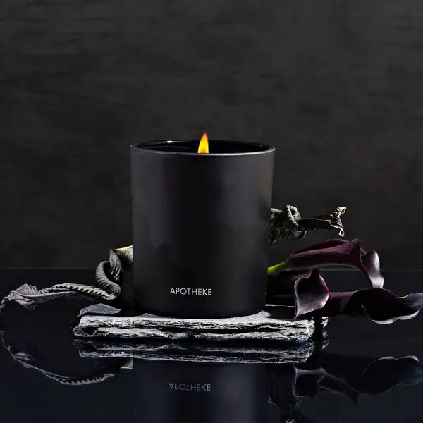 APOTHEKE Charcoal Scented Classic Candle, 10.5 Oz - Black