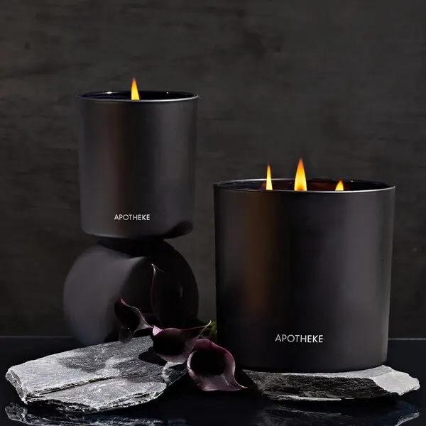 APOTHEKE Charcoal Scented Classic Candle, 10.5 Oz - Black