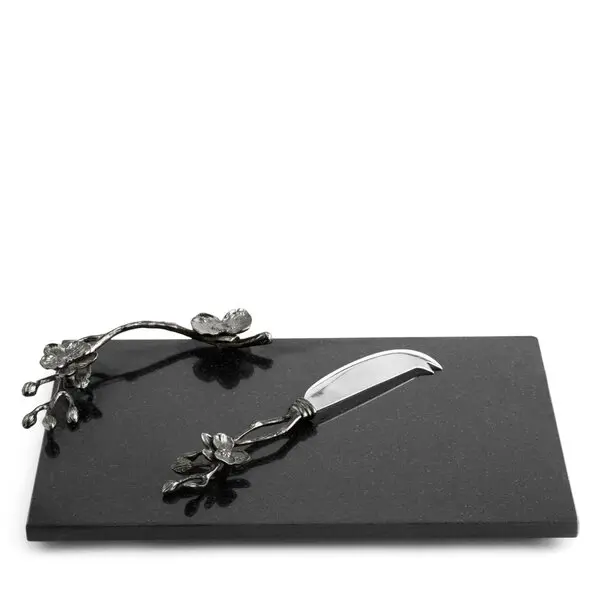Michael Aram Orchid Small Cheeseboard & Knife