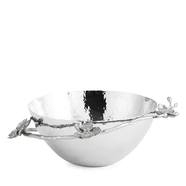 Michael Aram White Orchid Medium Serving Bowl - Stainless Steel