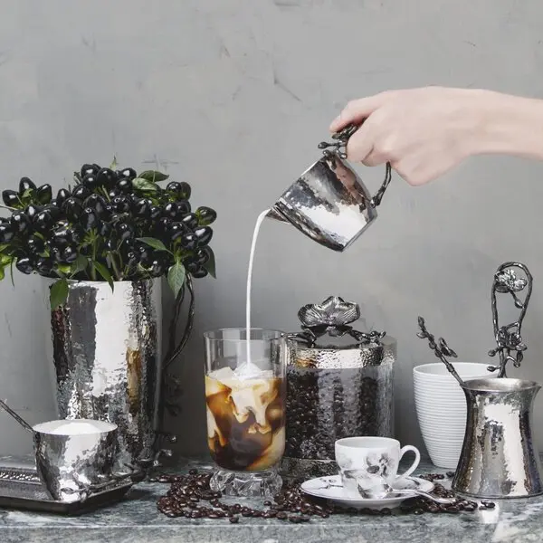 Michael Aram Black Orchid Coffee Pot