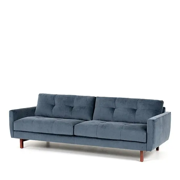 AMERICAN LEATHER Carmet Velvet Low Profile Sofa - Haze Smoke