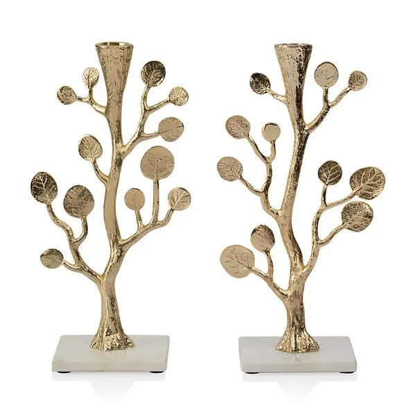 Michael Aram Botanical Leaf Candleholders - Gold