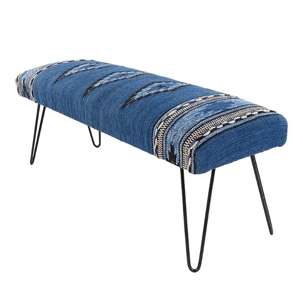 Livabliss Miriam Bench - Dark Blue