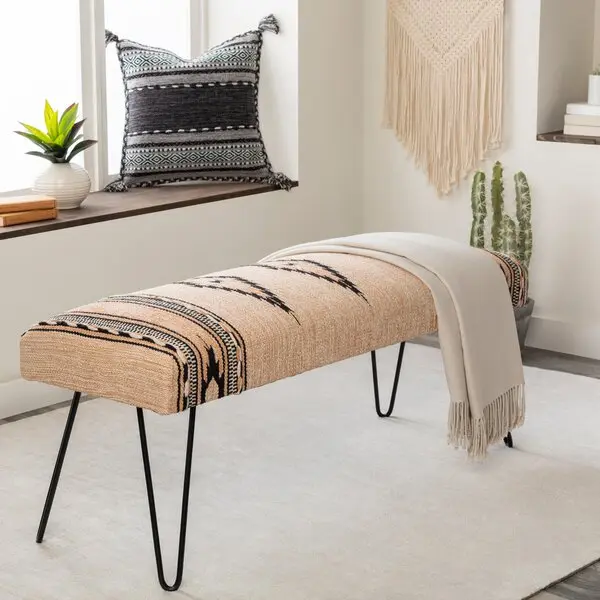 Livabliss Miriam Bench - Tan