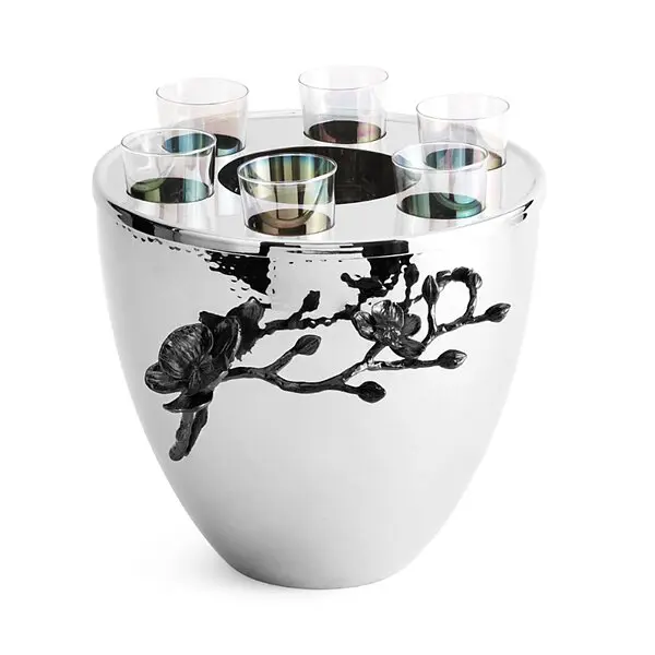 Michael Aram Black Orchid Vodka Service - Silver