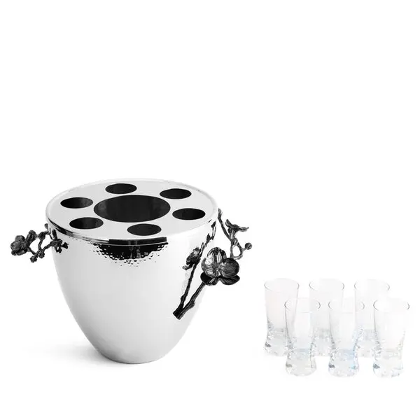 Michael Aram Black Orchid Vodka Service