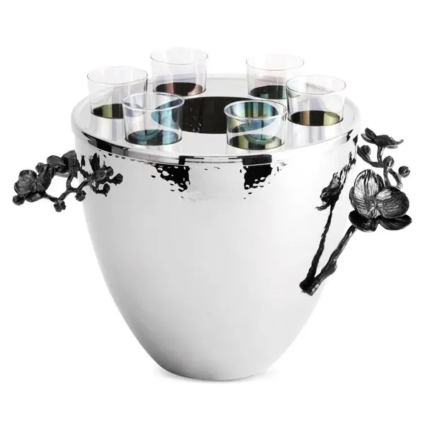 Michael Aram Black Orchid Vodka Service