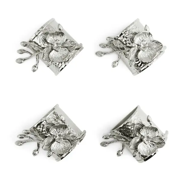 Michael Aram White Orchid Napkin Rings