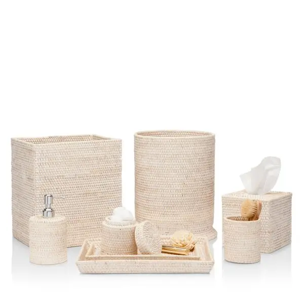 PIGEON AND POODLE Dalton Nested Trays, Set Of 2 - Whitewashed
