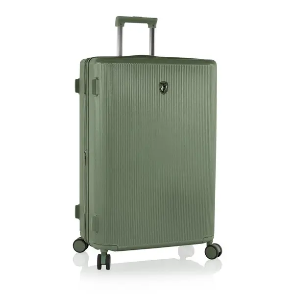 HEYS Large Upright Expandable Spinner Suitcase - Moss
