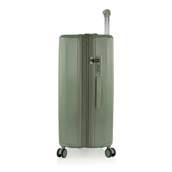 HEYS Large Upright Expandable Spinner Suitcase - Moss