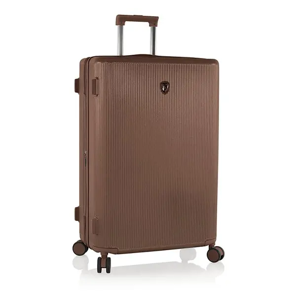 HEYS Large Upright Expandable Spinner Suitcase - Umber