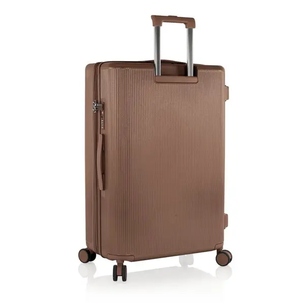 HEYS Large Upright Expandable Spinner Suitcase - Umber