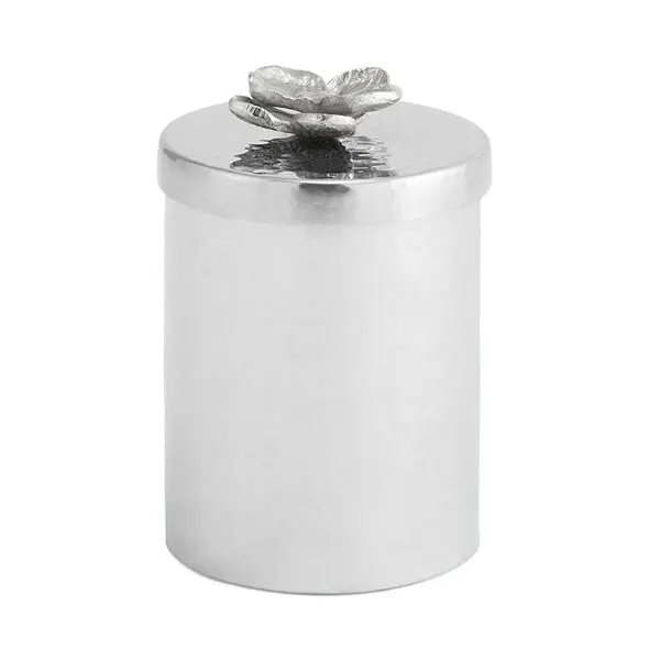 Michael Aram White Orchid Round Container - Stainless Steel