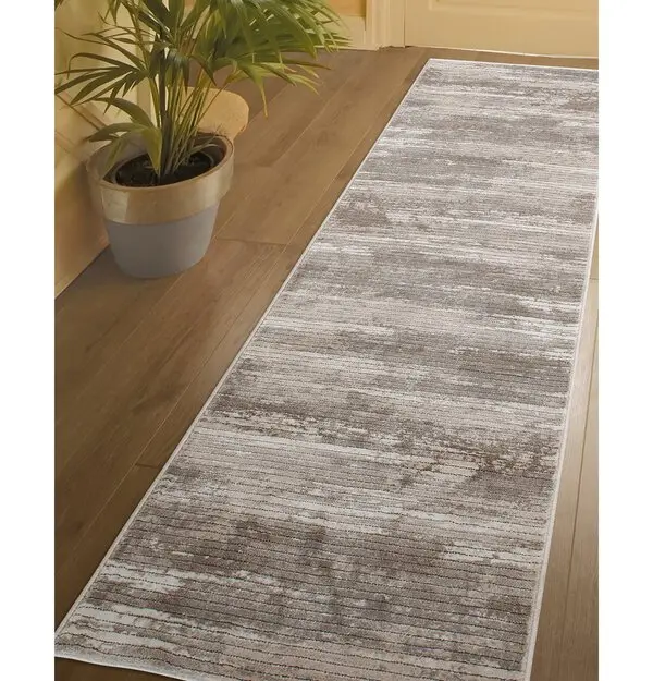 MINK HOME Waterside Tide Runner Area Rug, 2'3 X 7'7 - Stone