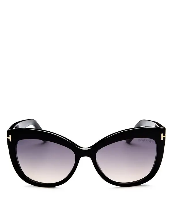 TOM FORD Allistair Cat Eye Sunglasses, 56mm