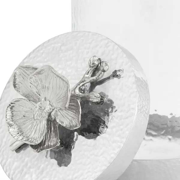 Michael Aram Small White Orchid Canister