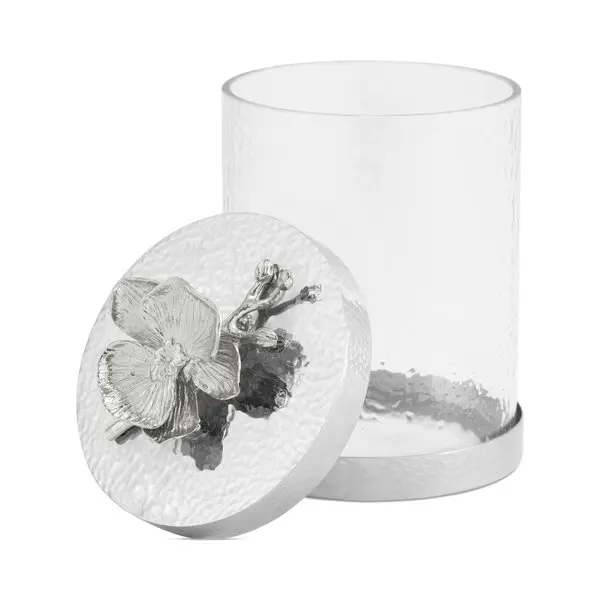 Michael Aram Small White Orchid Canister