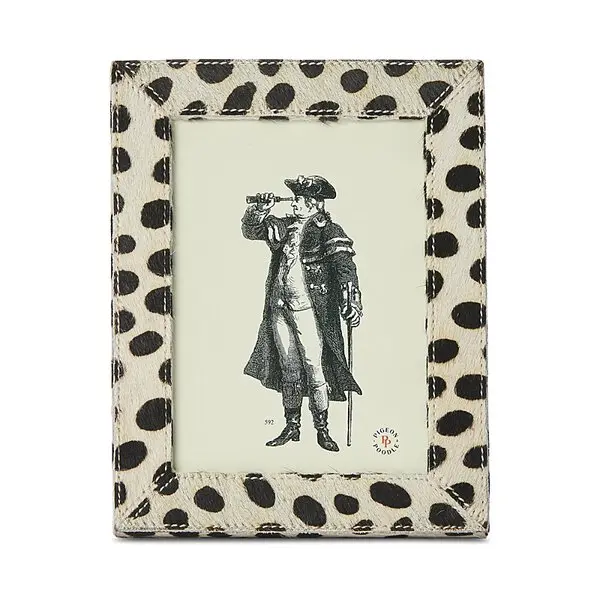 PIGEON AND POODLE Hana Dalmatian Print Frame, 5 X 7 - Black/white