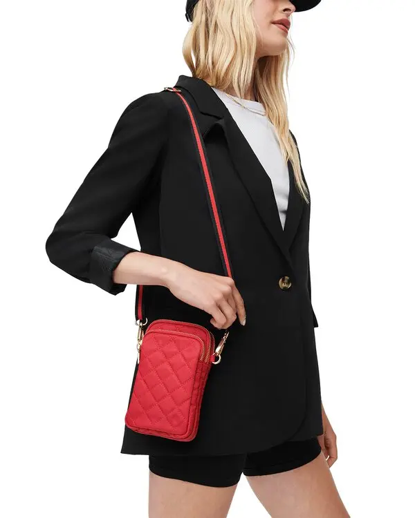 SOL AND SELENE Divide & Conquer Quilted Crossbody - Red
