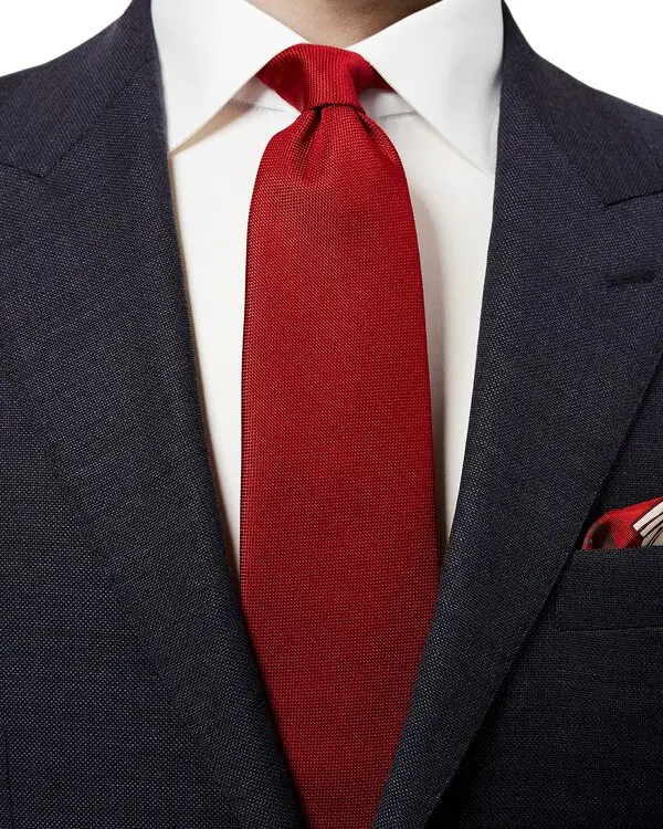 Eton Solid Classic Tie - Red