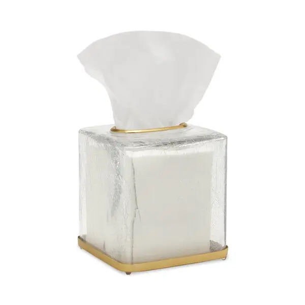 PIGEON AND POODLE Pomaria Tissue Box - Gold