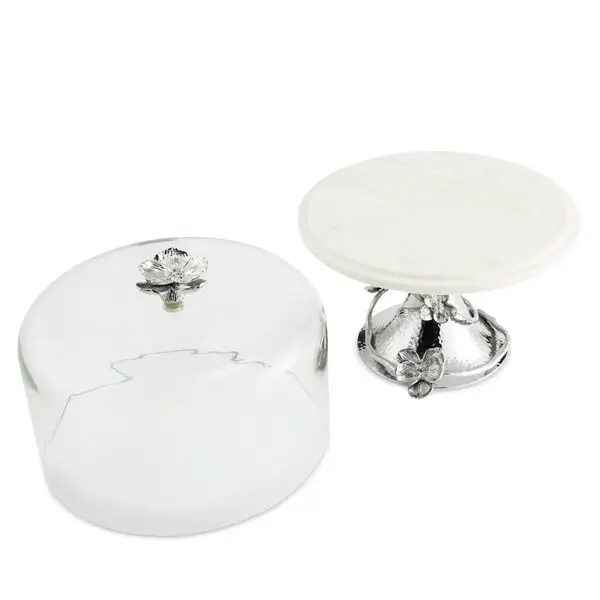 Michael Aram White Orchid Cake Stand With Dome