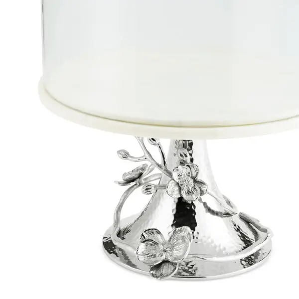 Michael Aram White Orchid Cake Stand With Dome